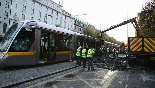 Man who started fire on Luas during Dublin riots to be sentenced in ...